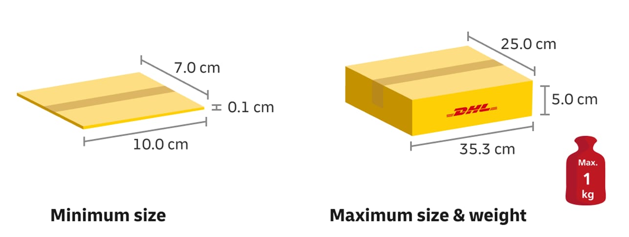Send small merchandise items affordably with DHL